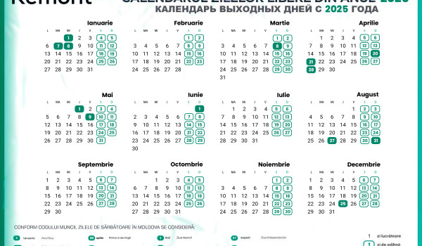 Calendarul Zilelor Lucrătoare și Libere 2025: Eficiență și Relaxare